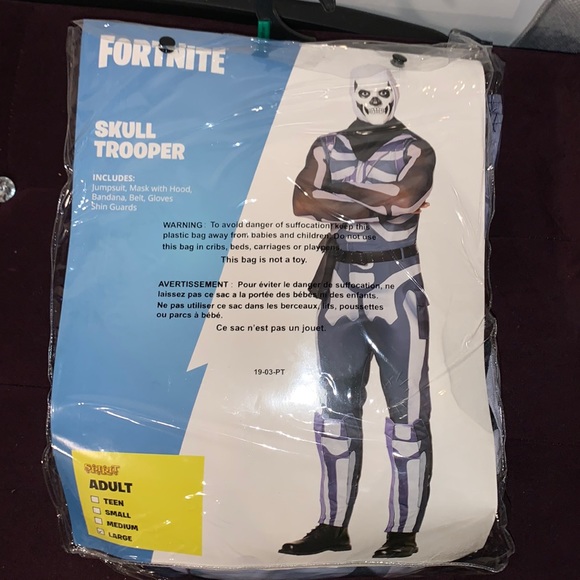 Costumes | Fortnite Skull Trooper Costume | Poshmark